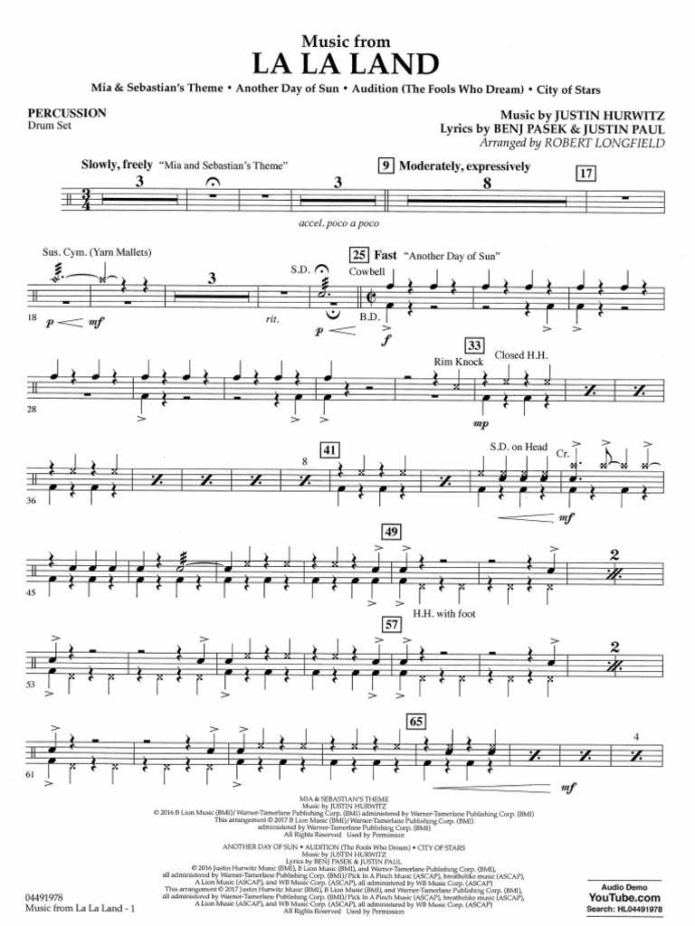 Lalaland Percussion | PDF