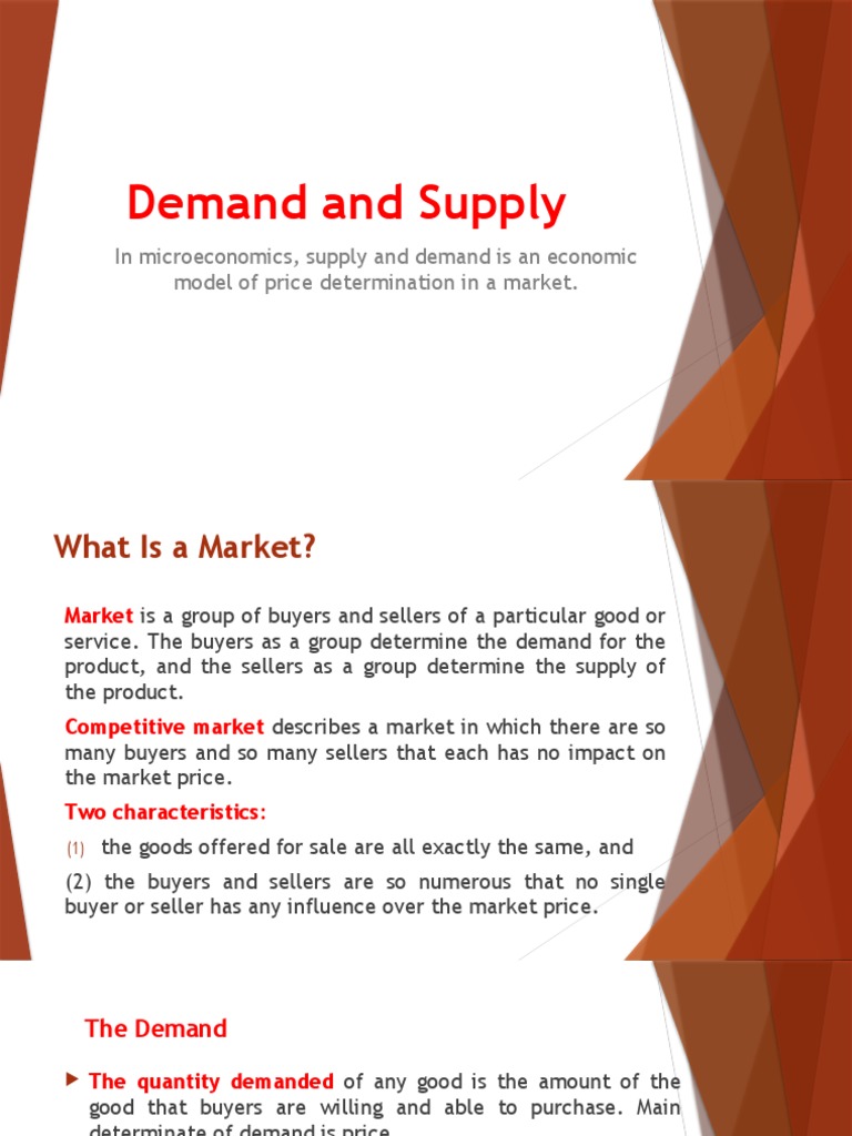 Demand and Supply Model | PDF | Supply And Demand | Supply (Economics)