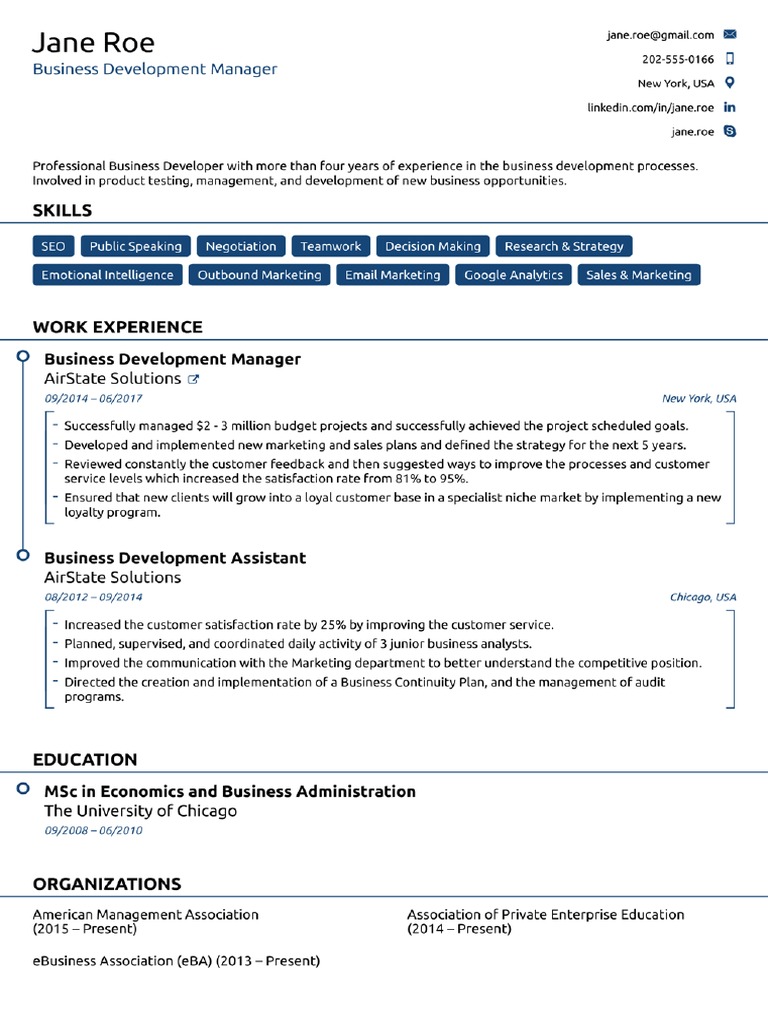 Modern Resume Template | PDF