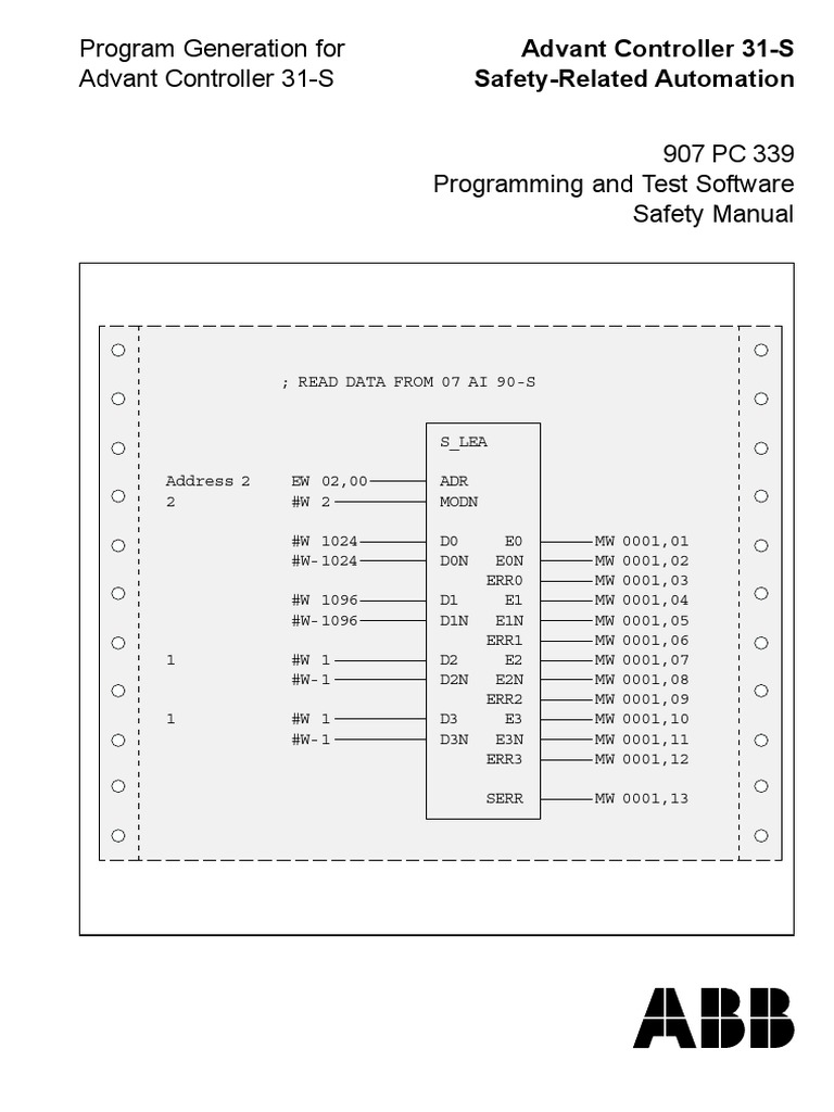 106 Abb Ac31-S 2CDC120043M0203 | PDF | Input/Output | Computer Program