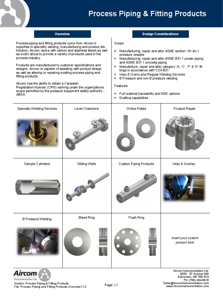 Process Piping and Fitting Products Section I 3 | Download Free PDF | Pipe (Fluid Conveyance ...