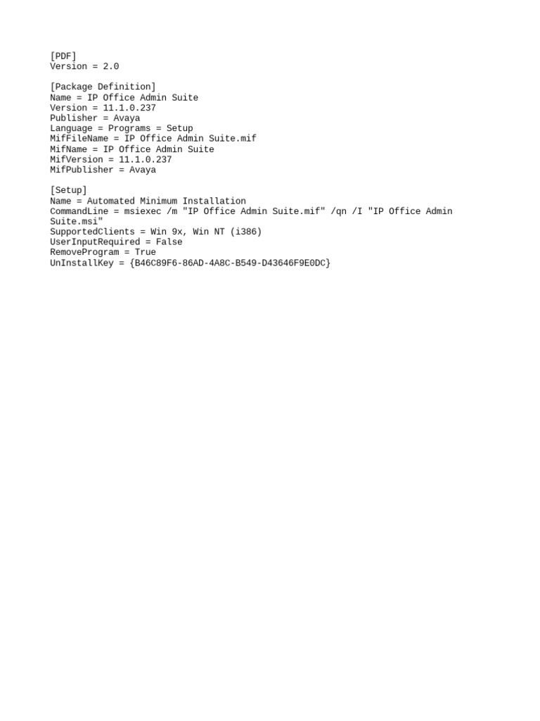 IP Office Admin Suite Installation Guide | PDF
