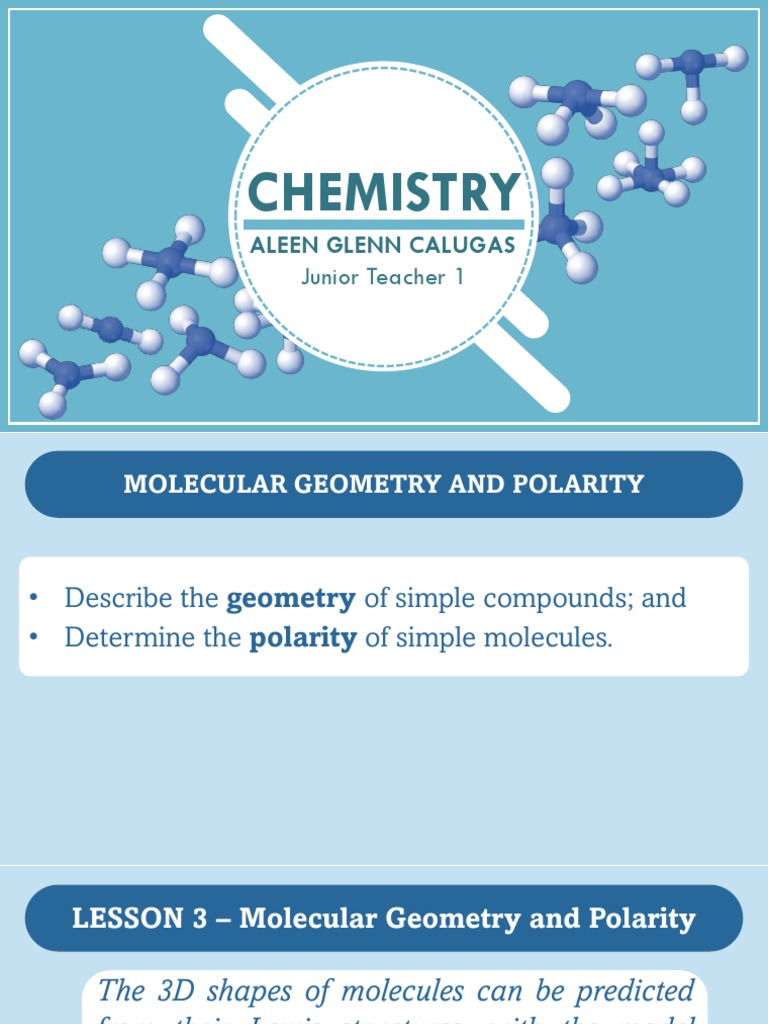 Molecular Geometry and Polarity | PDF | Chemical Polarity | Molecules