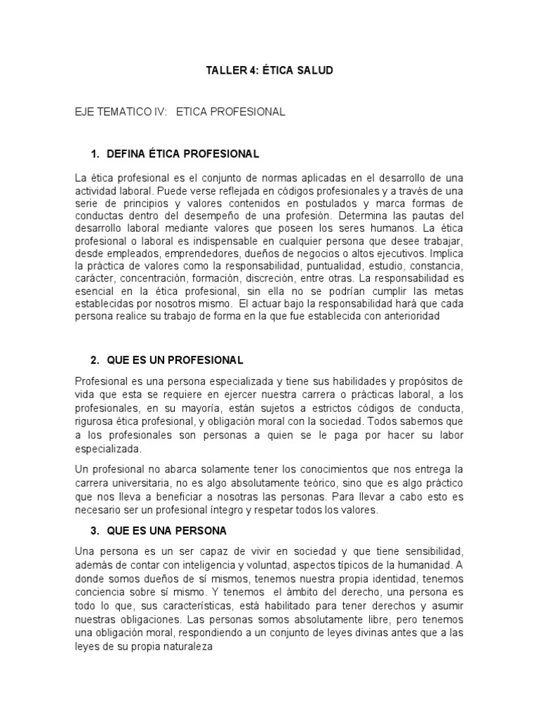 Actividad de Aprendizaje de Etica Unidad 4 | PDF | Sicología | Moralidad