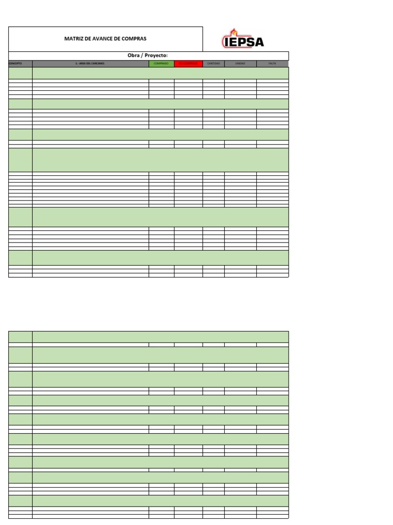 Formato Matriz | PDF