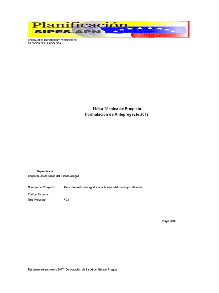 Ficha Sipes - Estadal 2017 Craid | PDF | Asistencia sanitaria ...