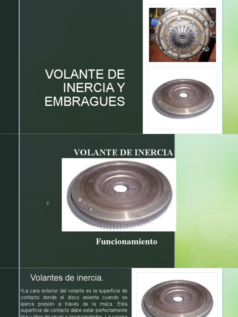 Volante de Inercia y Embragues | PDF | Embrague | Mecánica
