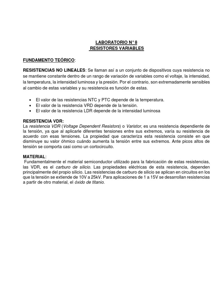 LABORATORIO N 8 A | PDF