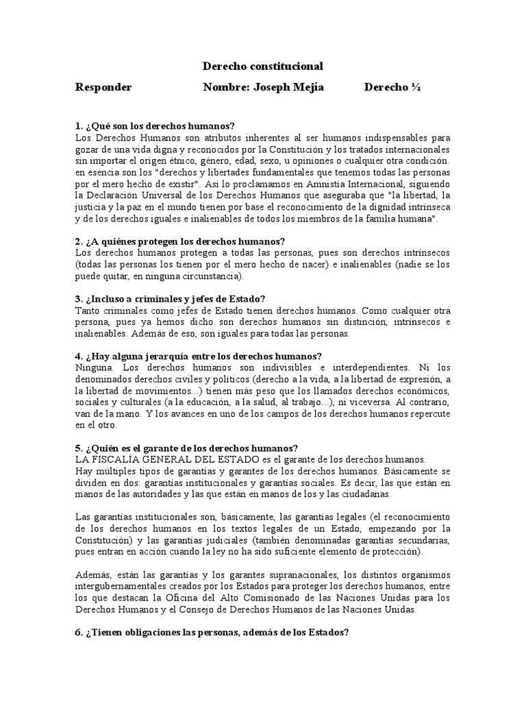 Taller de Derechos Humanos | PDF | Derechos humanos | Derechos