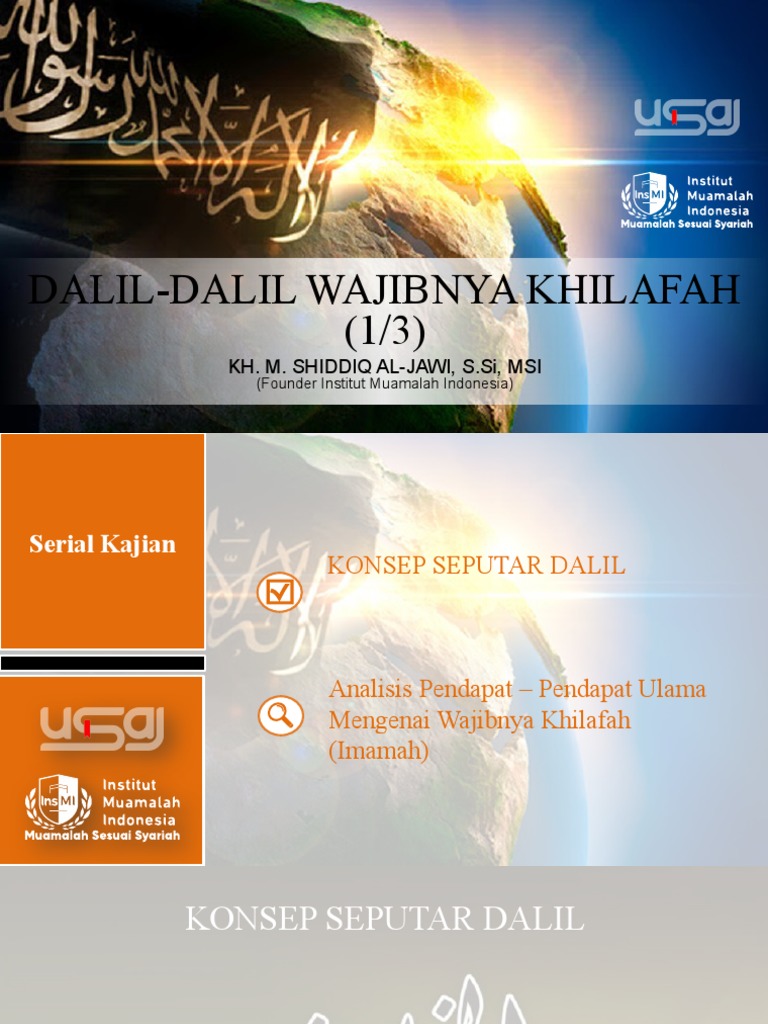 Dalil-Dalil Wajibnya Khilafah (Bagian 1 Dari 3) | PDF