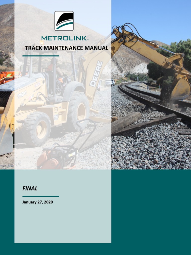 Track Maintenance Manual 2020-01-27 | PDF | Economic Sectors | Land ...