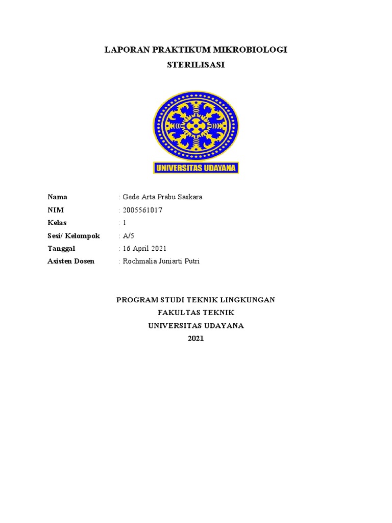 Laporan Praktikum Mikrobiologi Sterilisasi | PDF