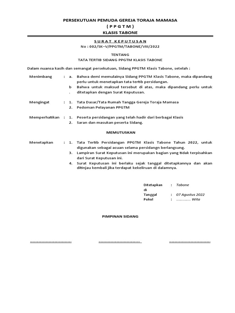 Contoh Konsideran | PDF