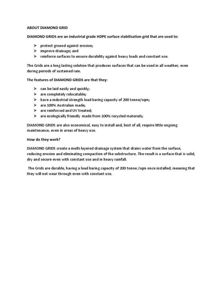 About Diamond Grid | PDF | Drainage | Physical Geography