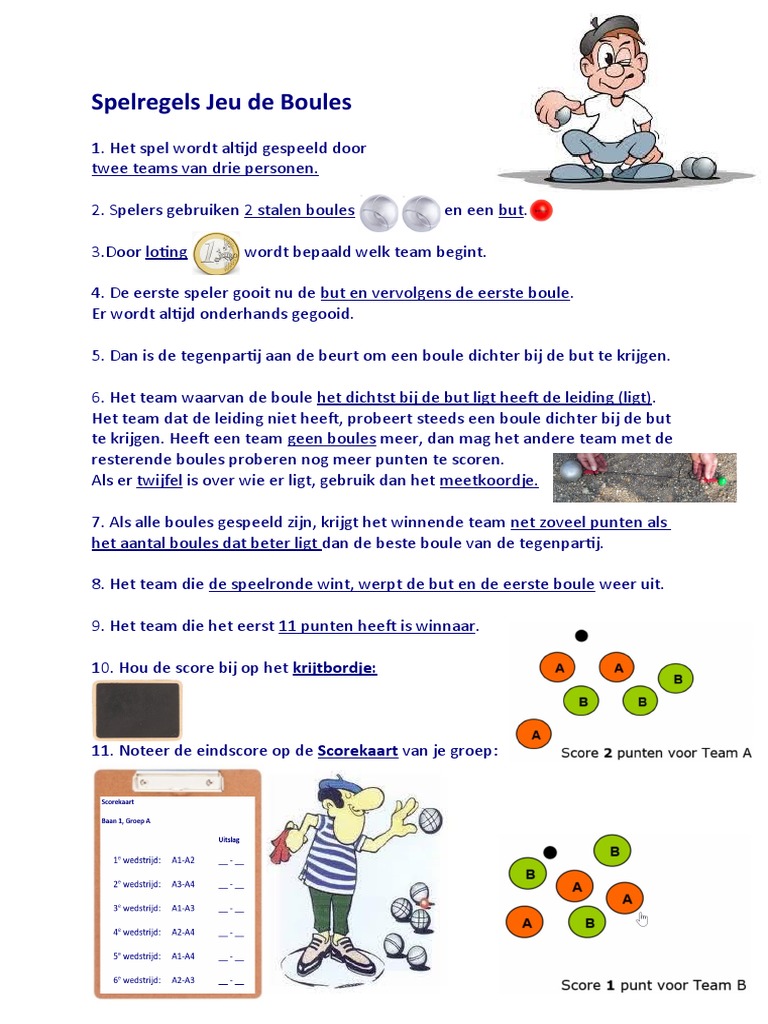 Spelregels Jeu de Boules | PDF