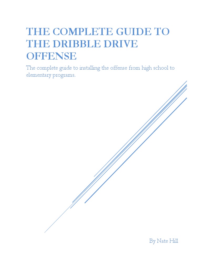 Dribble Drive Playbook 11.0 | PDF | Basketball Positions | Sports