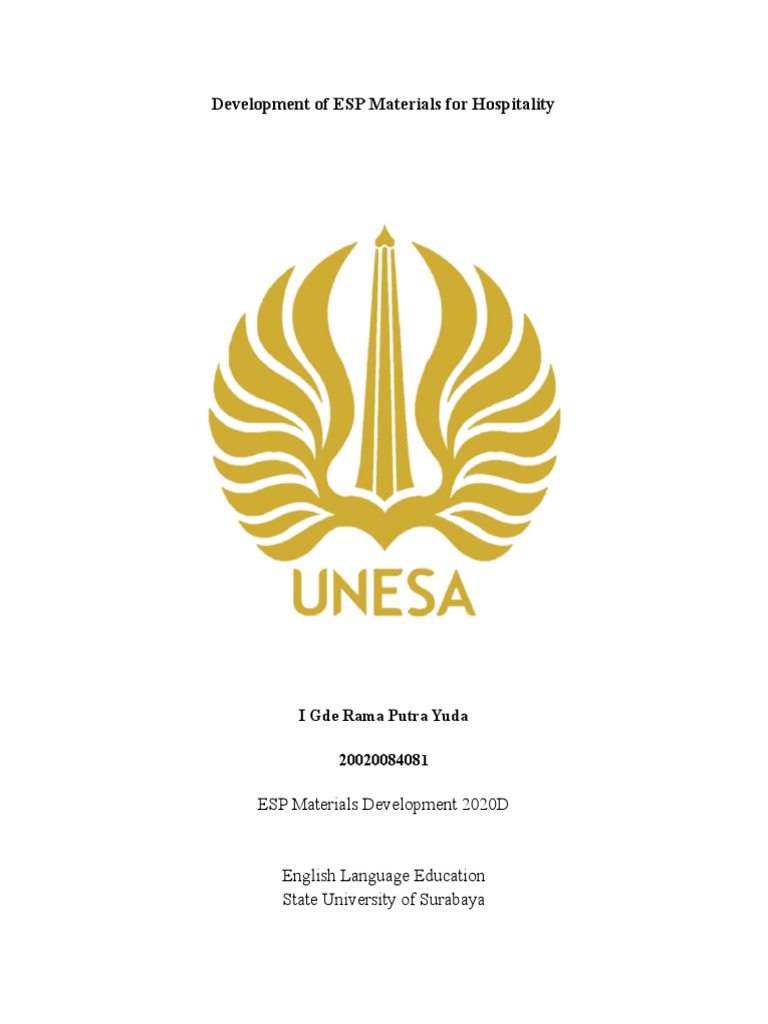 ESP Materials for Hospitality | PDF | Learning Styles | Behavior Modification