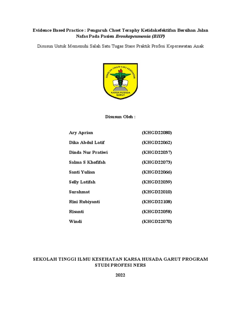 EBP Kelompok 5 Nusa Indah Bawah Revisi | PDF