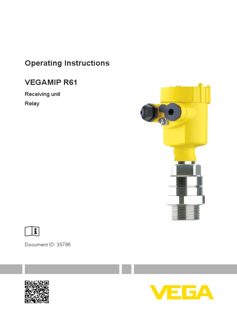 Operating Instructions VEGAMIP R61 Receiving Unit Relay | PDF ...