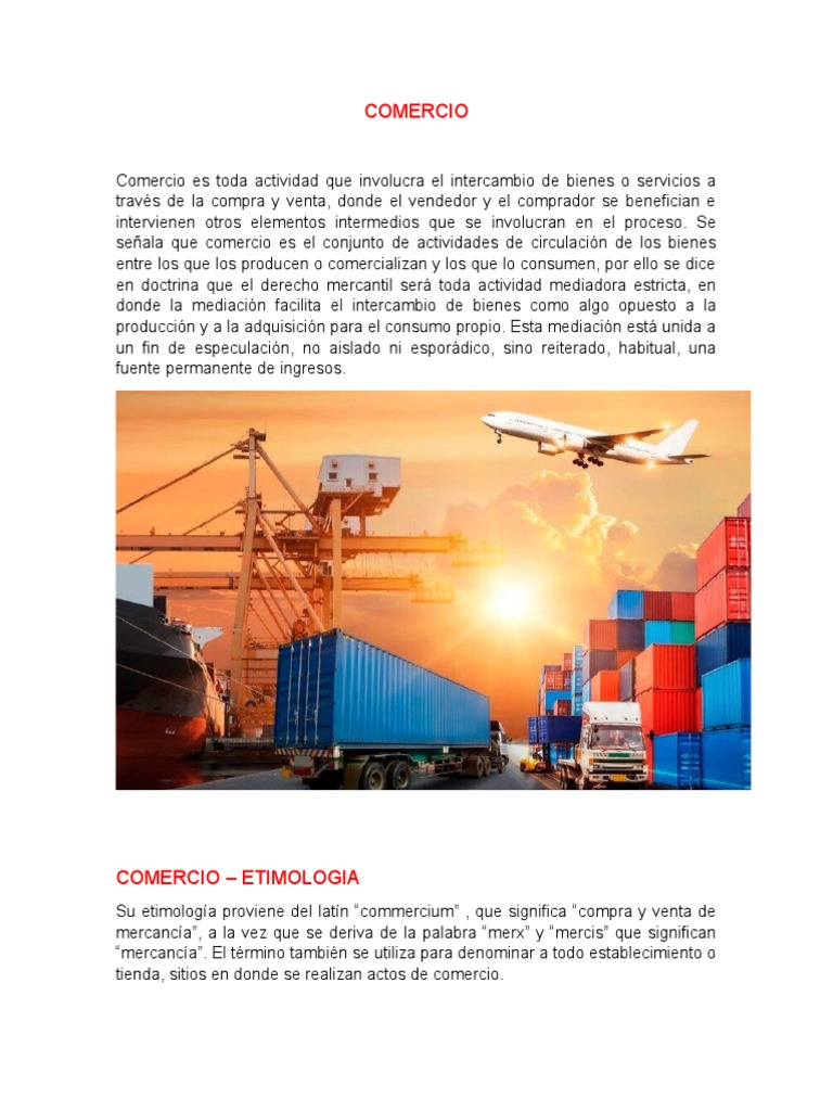 COMERCIO | PDF | Comercio | Los consumidores