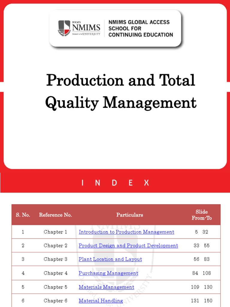 Production & Total Quality Management | PDF | Marketing | New Product ...