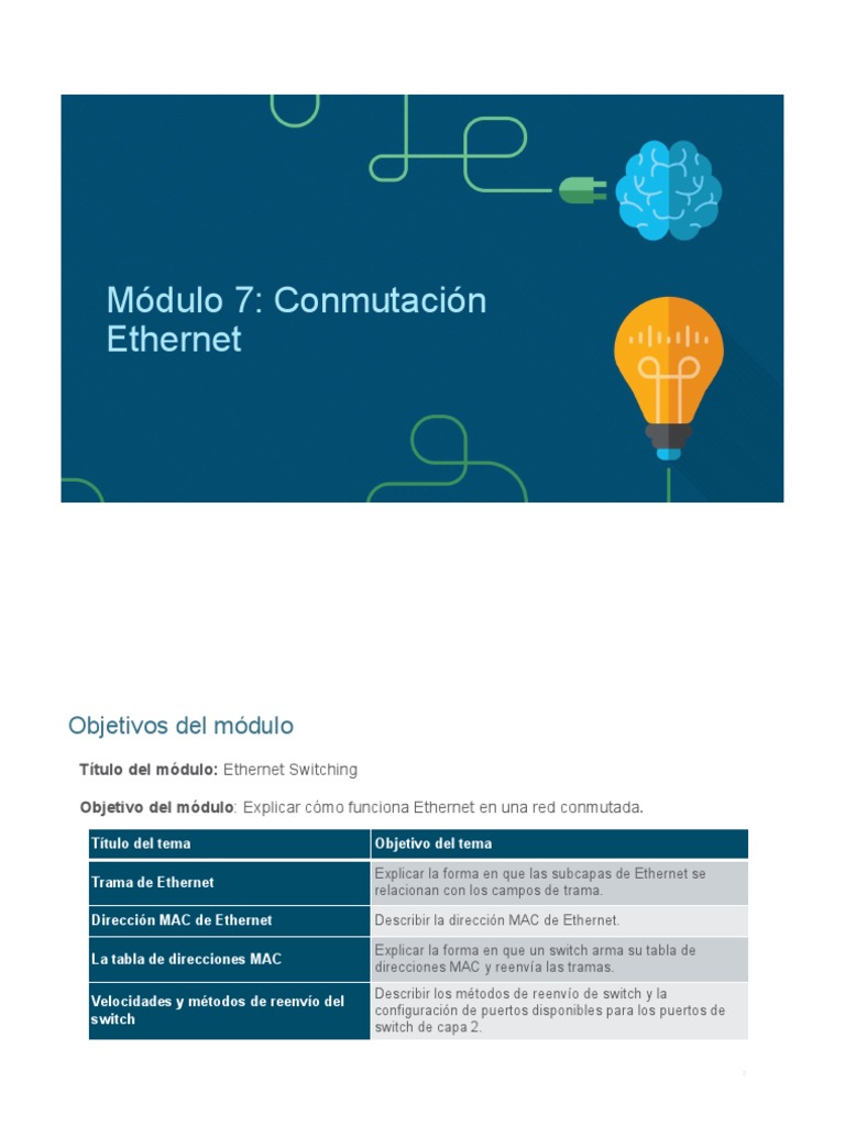 Mod 07 | PDF | Conmutador de red | Ethernet