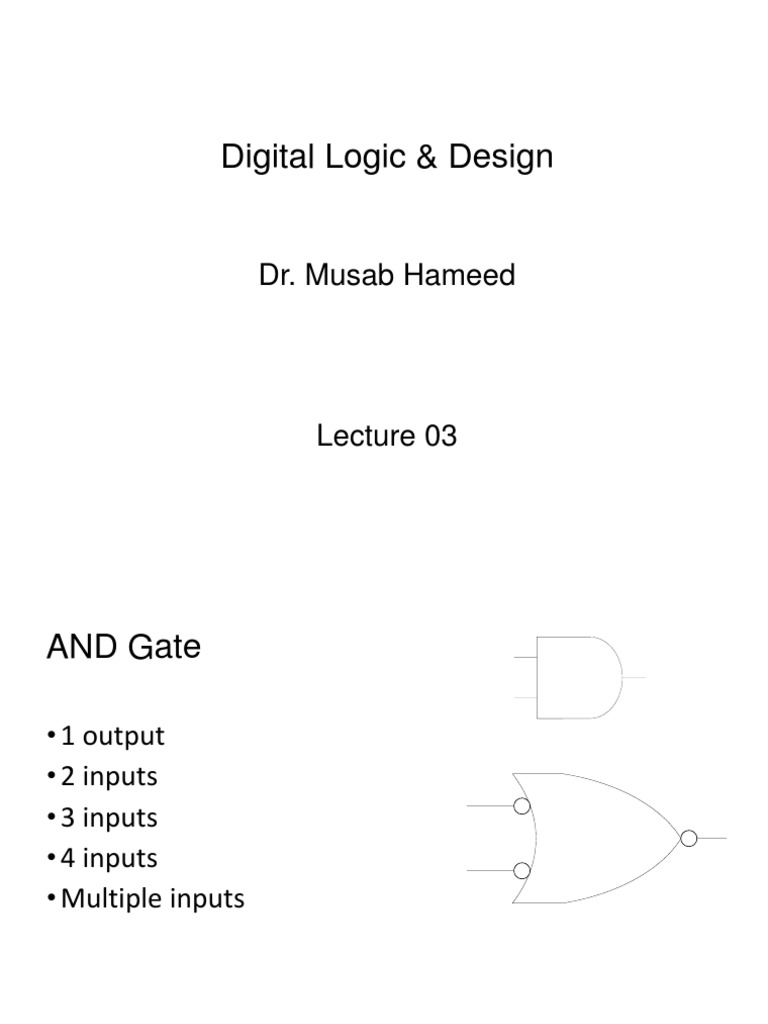Digital Logic Design Pdf Electronic Engineering Electronics