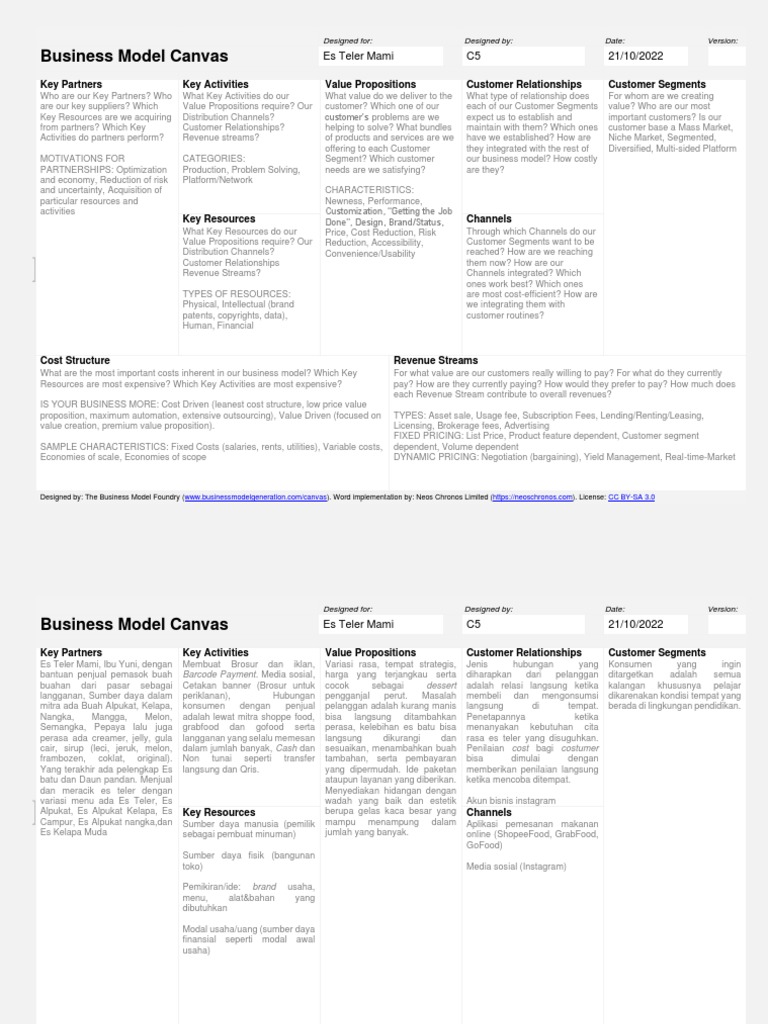 Resume Bisnis Canvas 10768 | PDF | Business Model | Market Segmentation