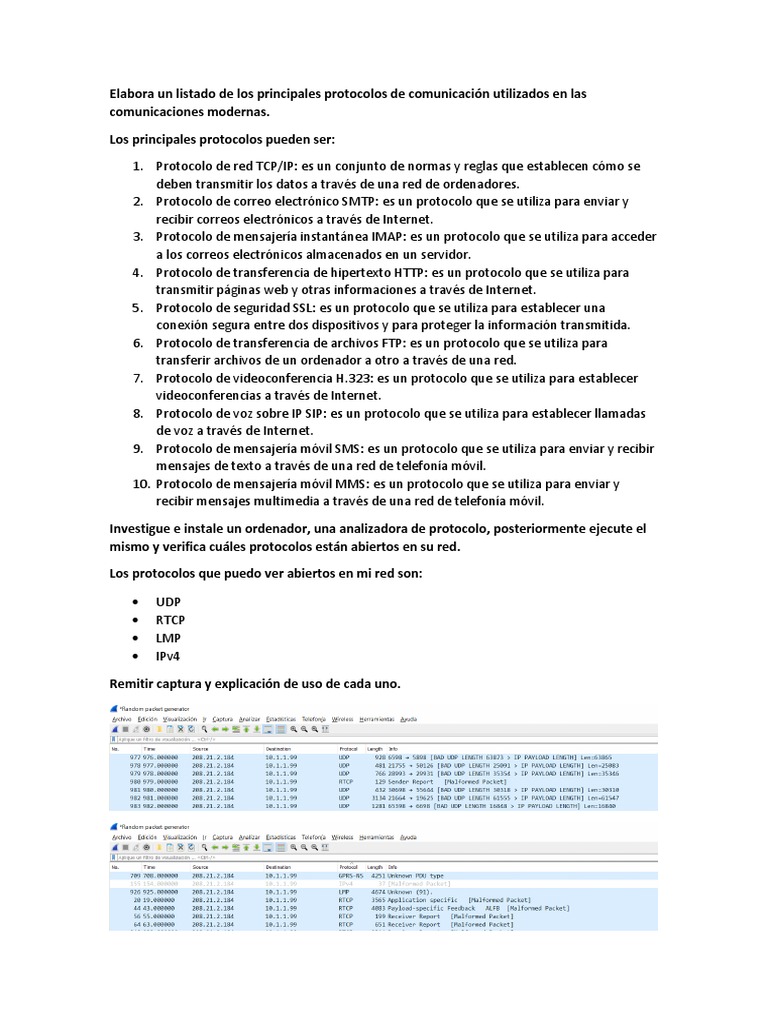 Protocolos de Comunicación | Descargar gratis PDF | Red de computadoras ...