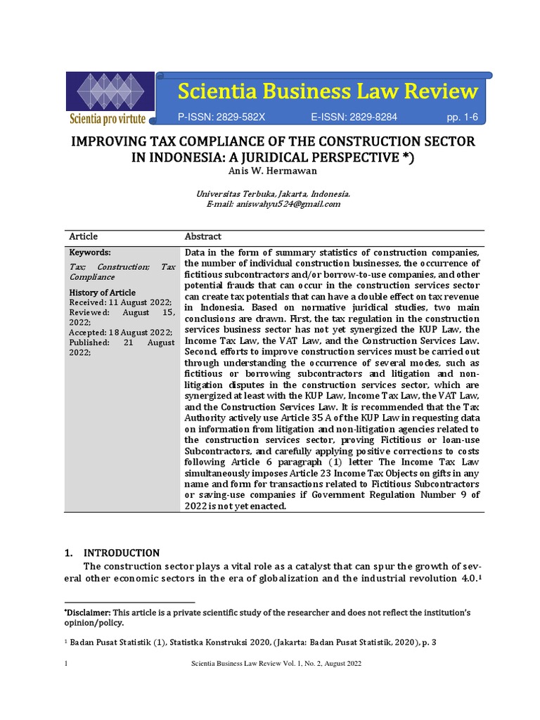 89-Article Text-347-1-10-20220826 | PDF | Taxes | Employment