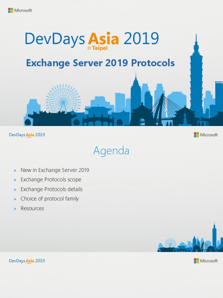 Exchange Server 2019 Protocols Overview | PDF | Microsoft Exchange Server | Web Service