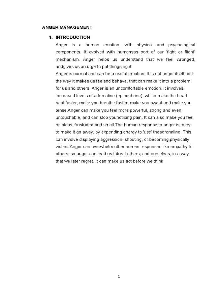 Anger Management | PDF | Anger | Emotions