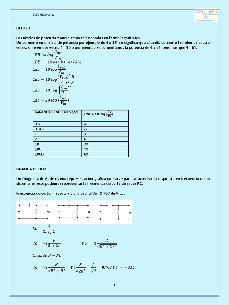 Comprendiendo los conceptos básicos de filtros electrónicos | PDF | Filtro electronico | Teoría ...