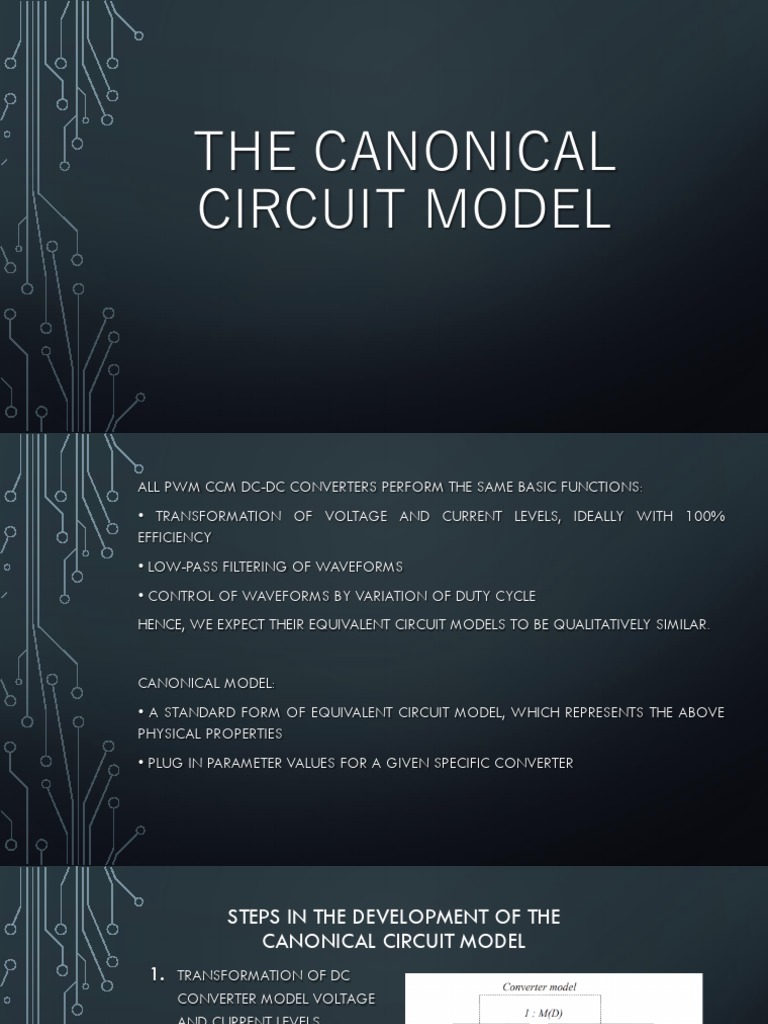 Canonical Model for DC-DC Converters | PDF | Electrical Network ...