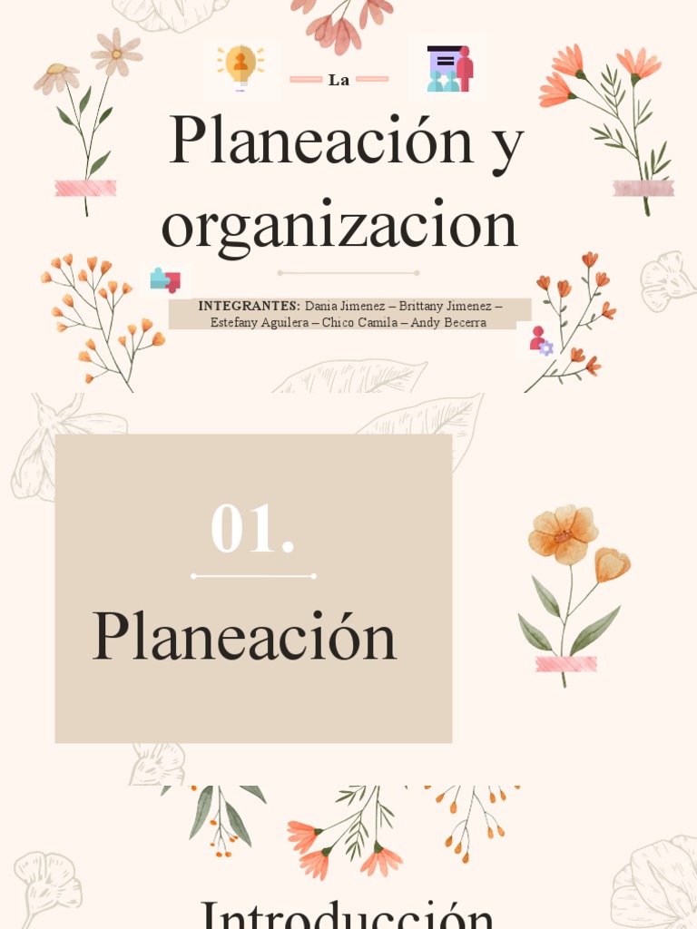 La Planeacion y Organizacion | PDF | Planificación | Economias