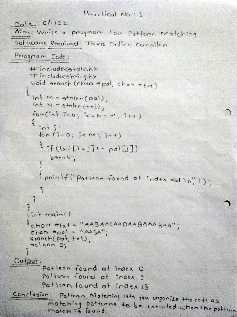 Pattern Matching for Beginners | PDF