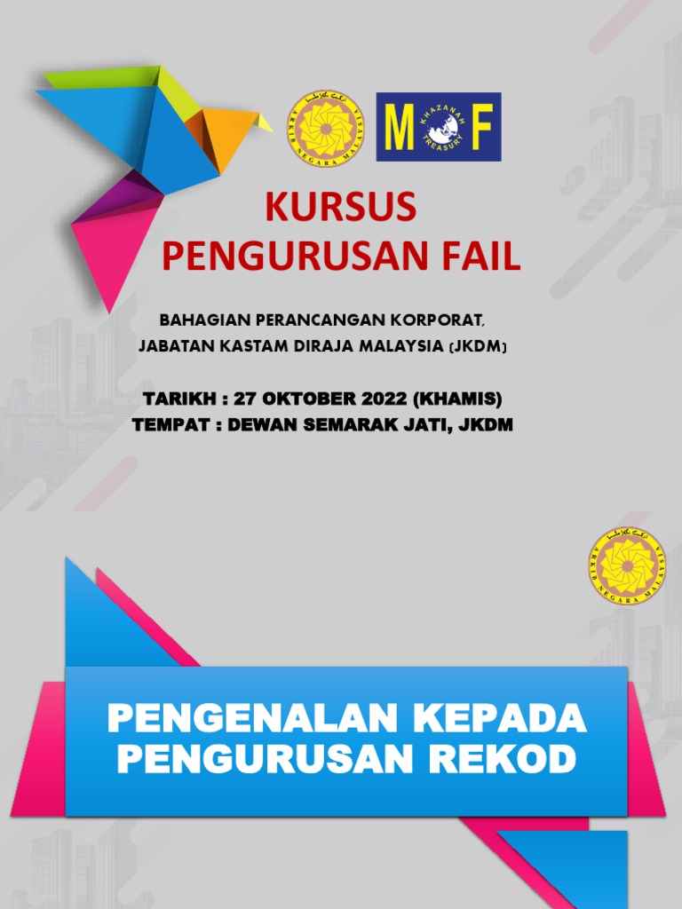 Pengenalan Kepada Pengurusan Rekod, Perundangan & KF | PDF