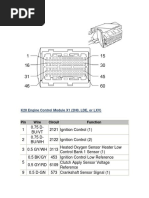 Body Control Module Pinouts | PDF | Switch | Electrical Connector