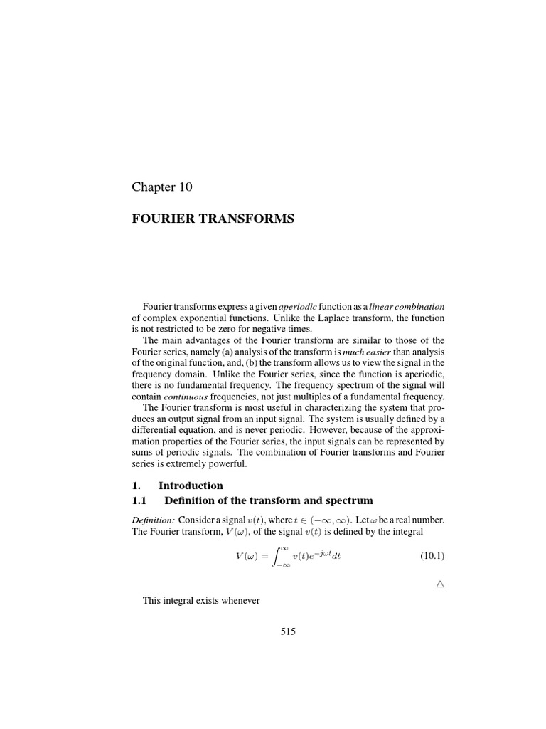 Fourier Transforms3 Download Free Pdf Spectral Density Fourier Transform