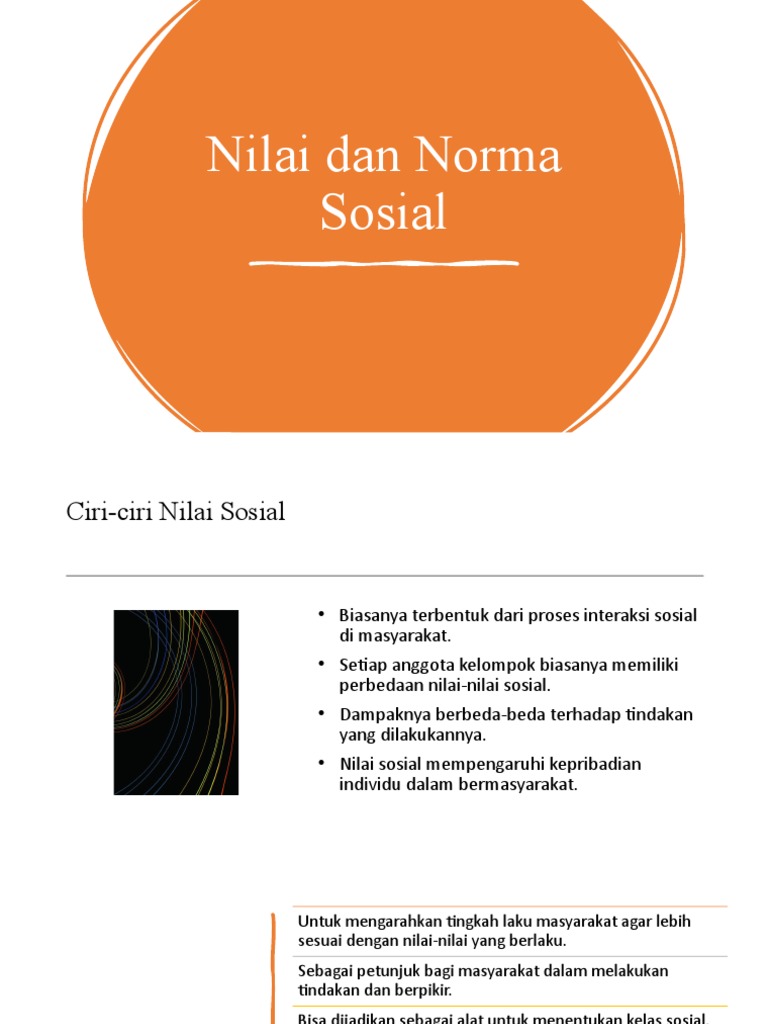 Nilai Dan Norma Sosial | PDF