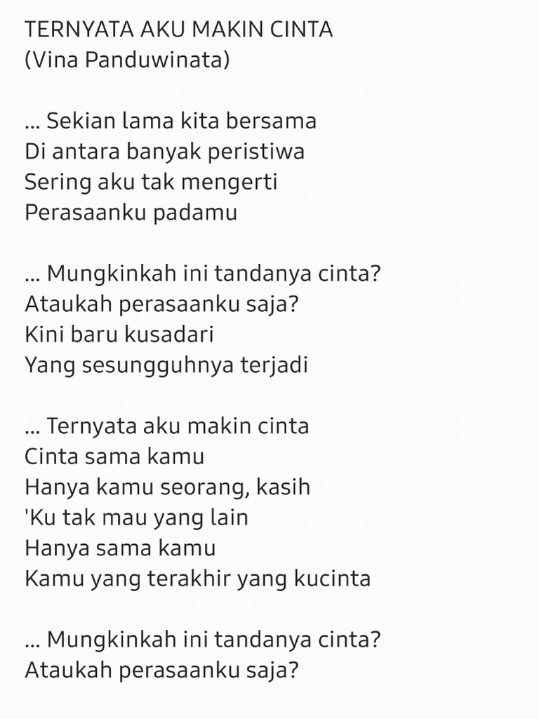 Ternyata Aku Makin Cinta