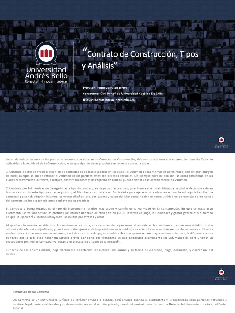 PDF Contrato de Construcción, Tipos y Análisis | Descargar gratis PDF | Póliza de seguros ...