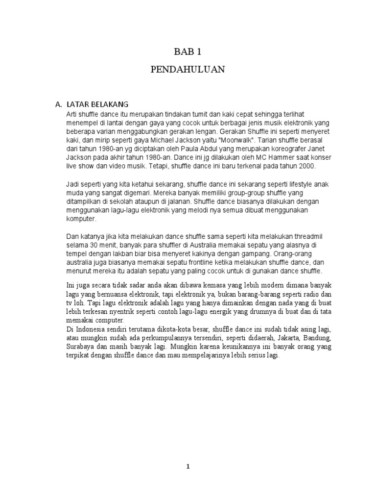 SHUFFFLE DANCE ISI Ke2 | PDF