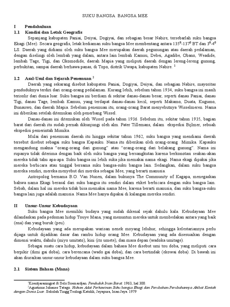 Suku Bangsa Bangsa Mee | PDF