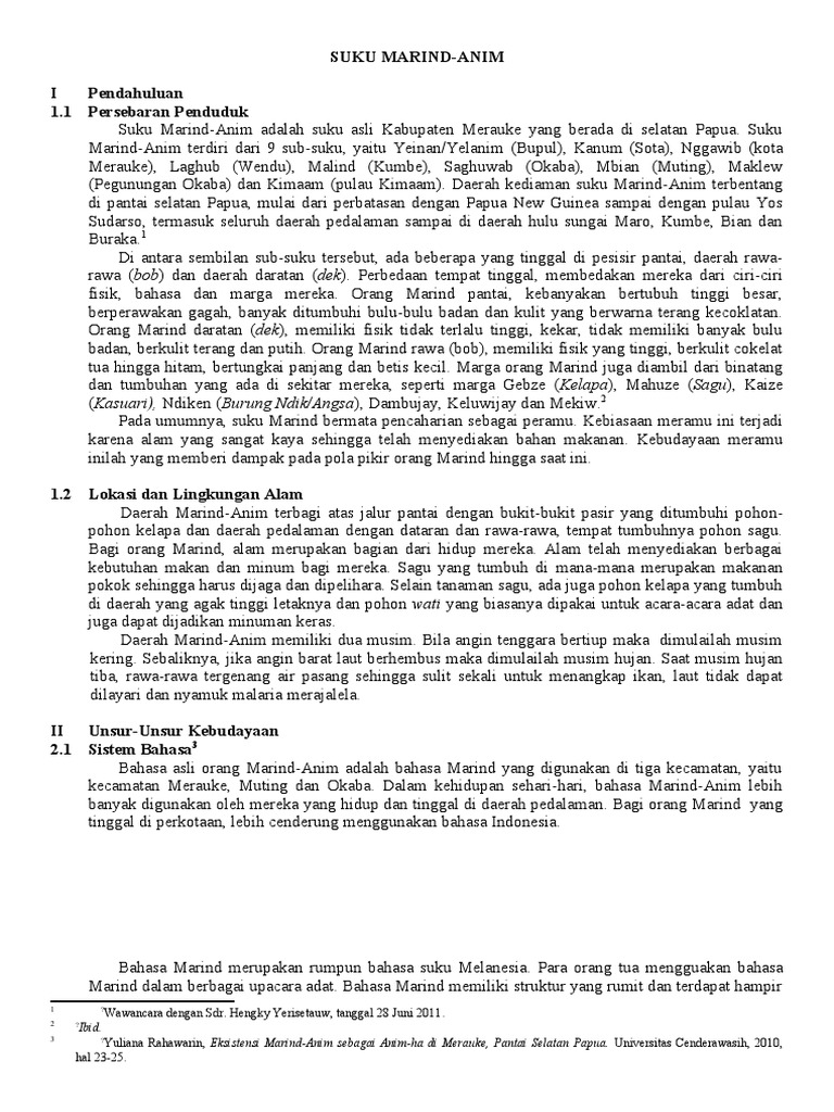 Suku Marind | PDF