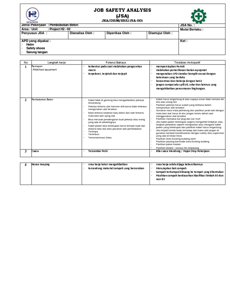 JSA - Pembobokan | PDF