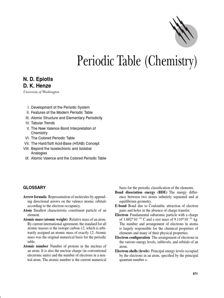 Development of the Periodic Table | PDF | Periodic Table | Chemical ...