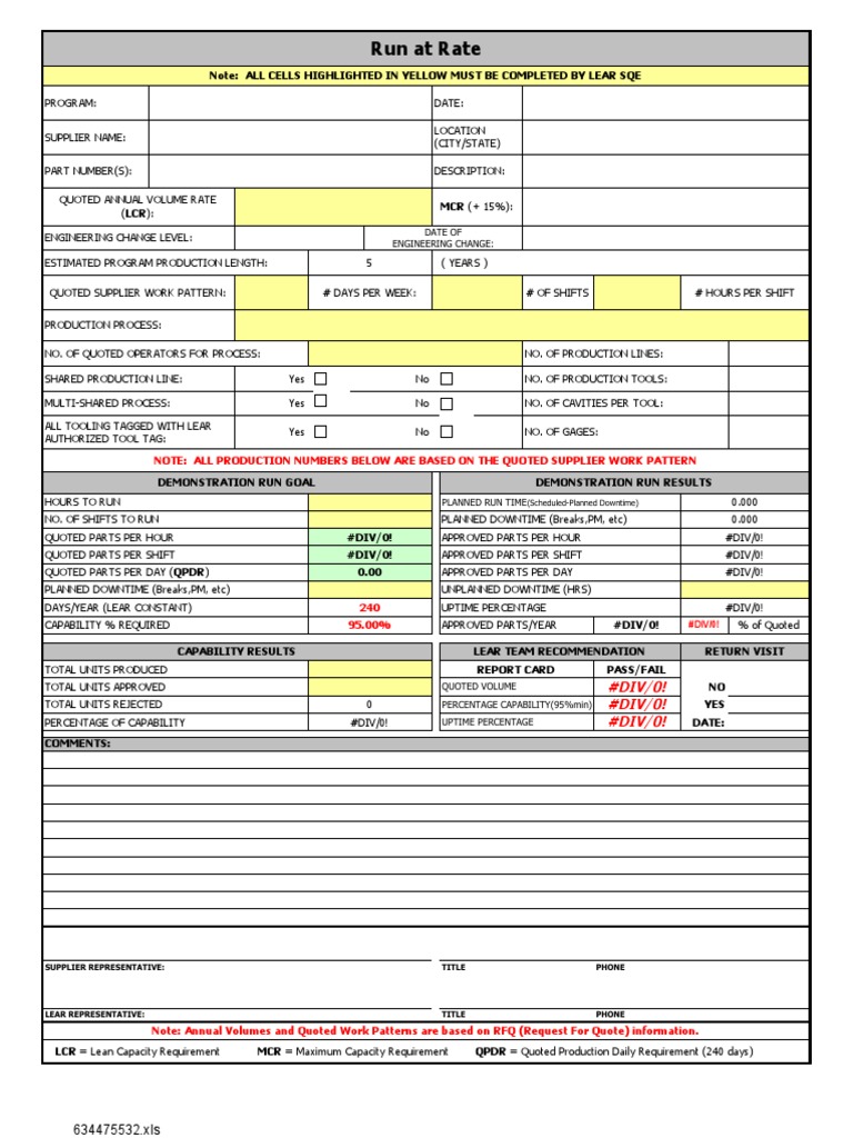 6019e43dcfad3c13a3417e59 - Lear-77-Production Trial Run Form | Download ...