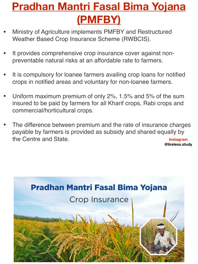 PMFBY Crop Insurance Scheme Explained | PDF