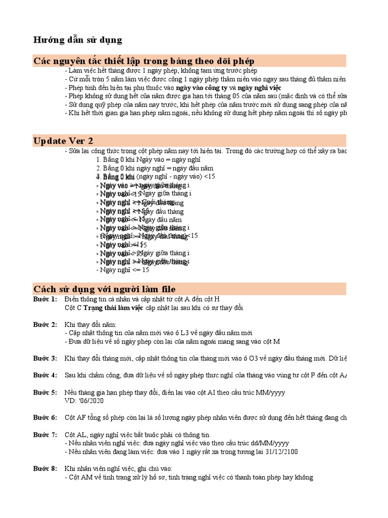 Goedu - File Quan Ly Nghi Phep | PDF
